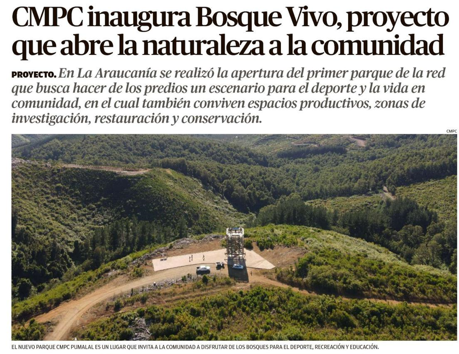 El Austral de La Araucanía: CMPC inaugura Bosque Vivo, proyecto que abre la naturaleza a la ...